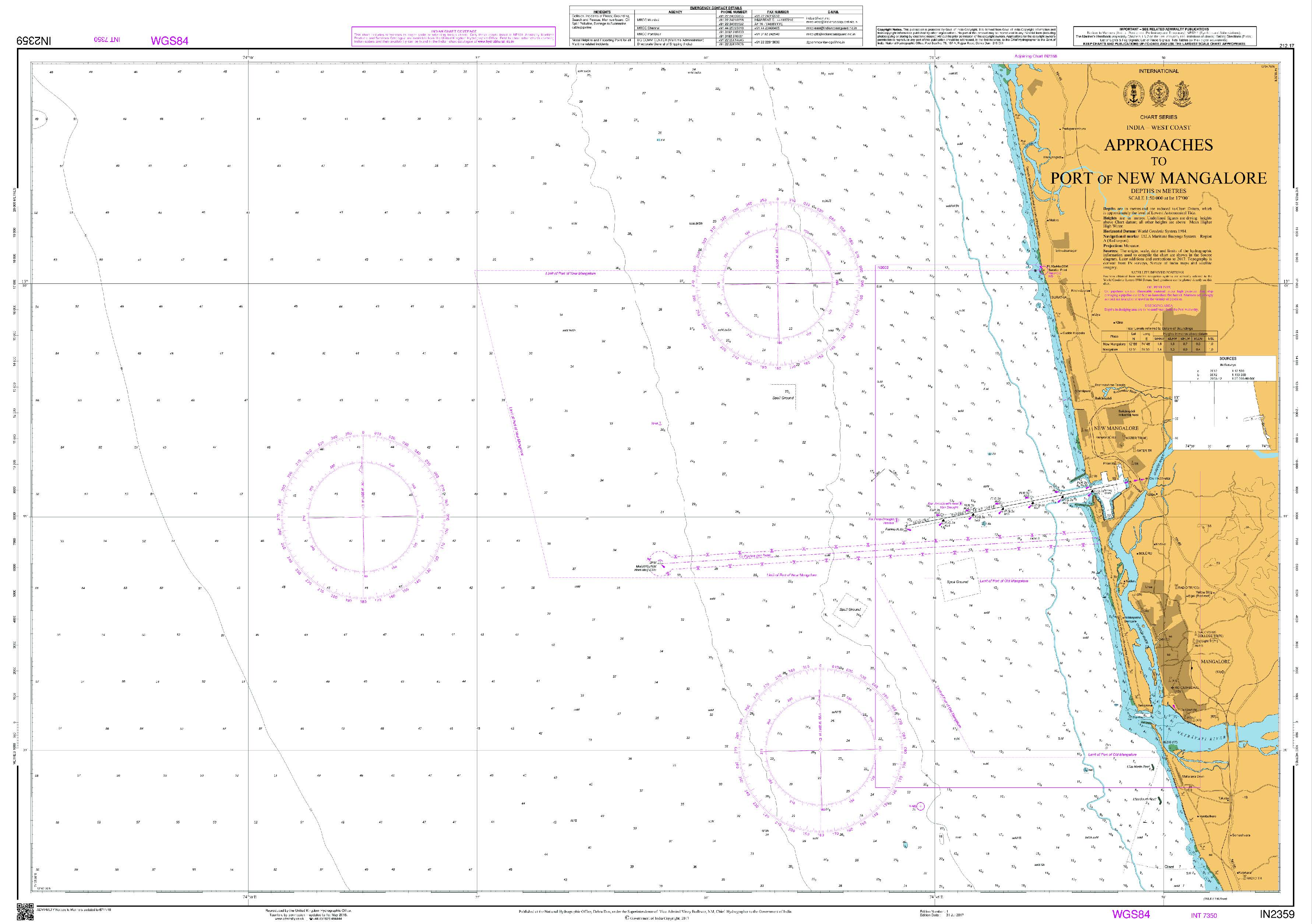 Official ADMIRALY nautical chart distributor for Persian Gulf & India