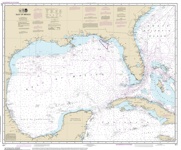 NOAA sea charts (National Oceanic & Atmospheric Administration)