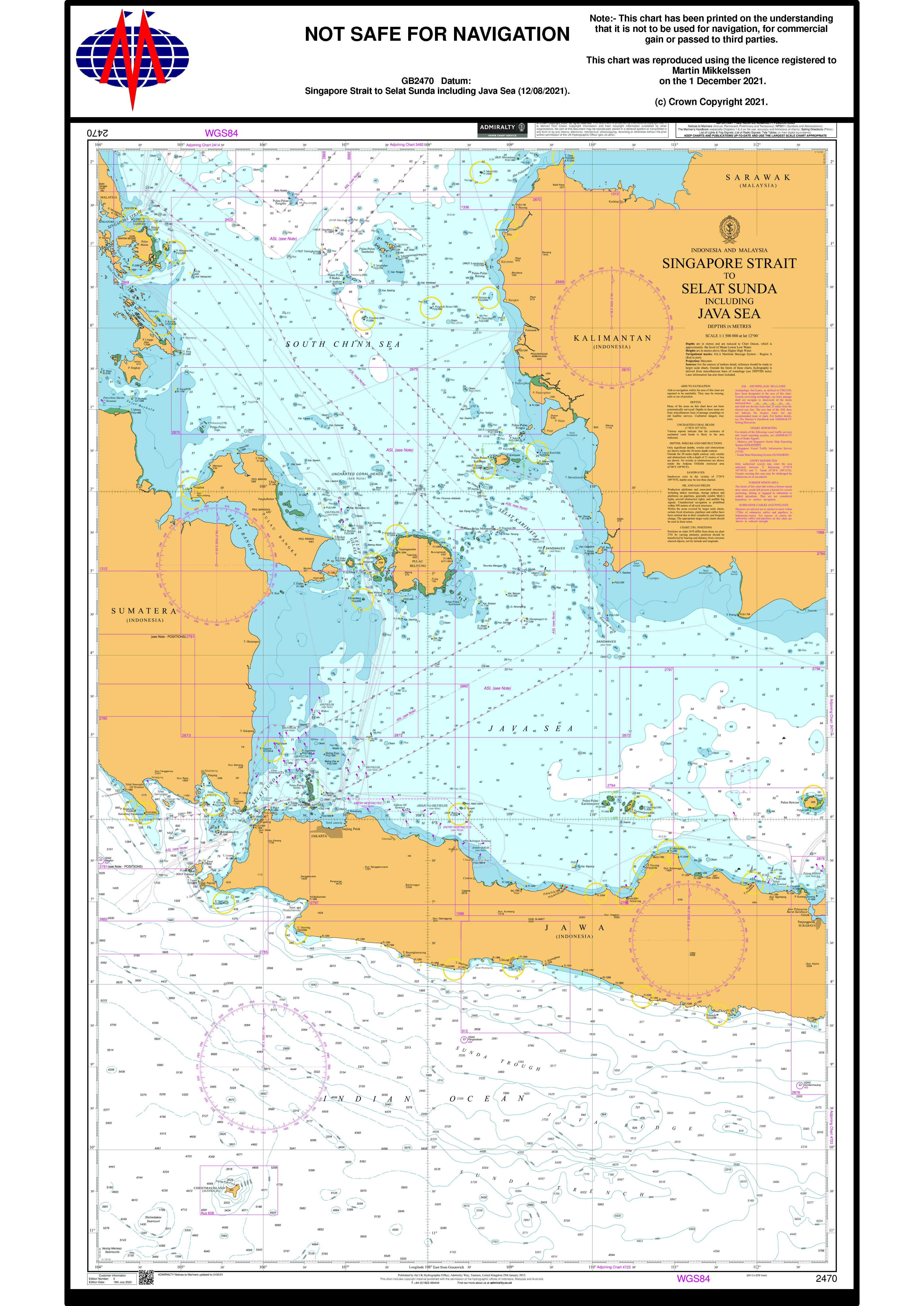 Official ADMIRALY nautical chart distributor for Indonesia