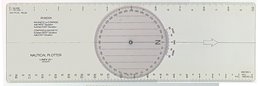 Quality rulers and protractor accessories for nautical use