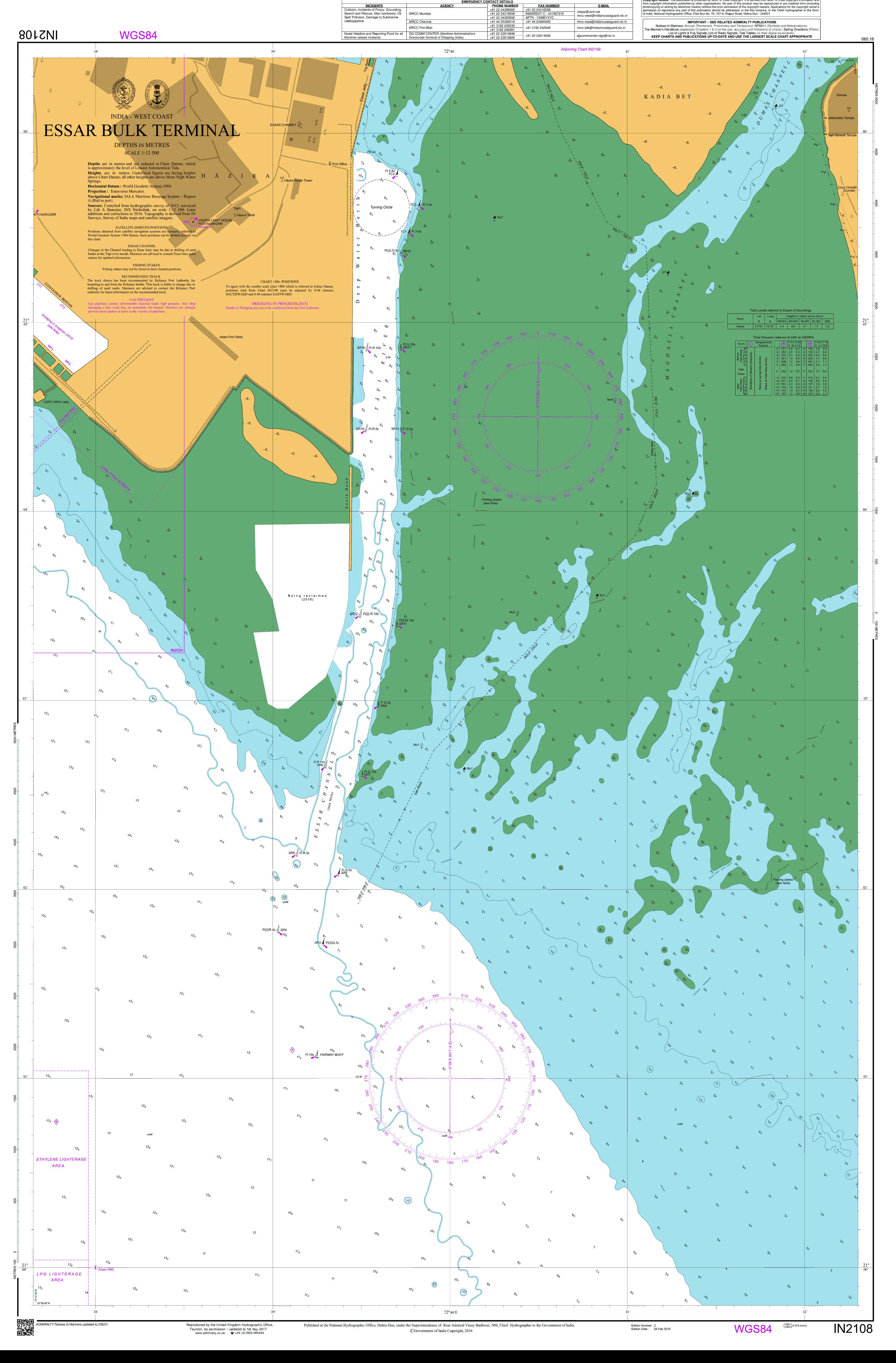 Official ADMIRALY nautical chart distributor for Persian Gulf & India