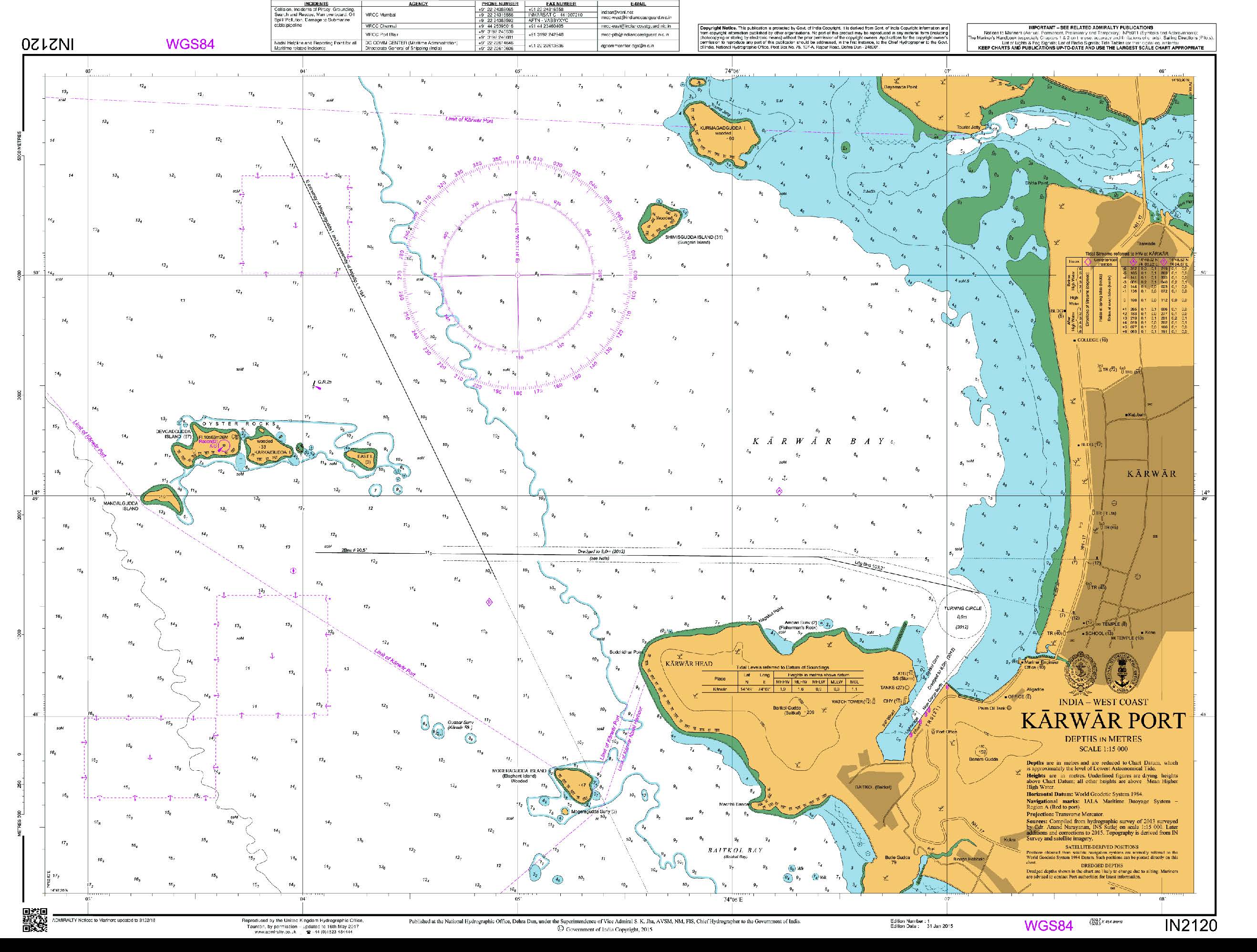 Official ADMIRALY nautical chart distributor for Persian Gulf & India