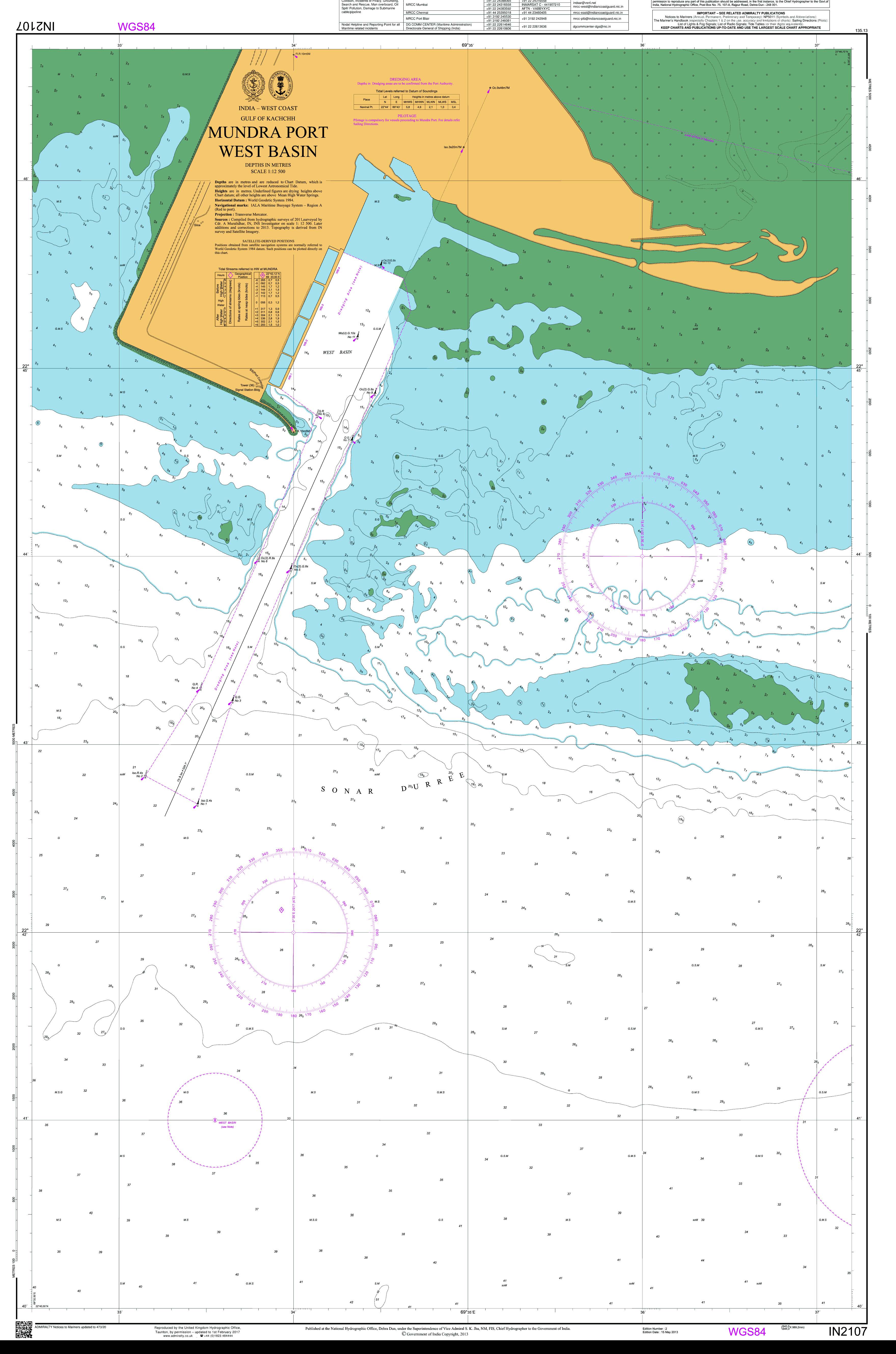Official ADMIRALY nautical chart distributor for Persian Gulf & India
