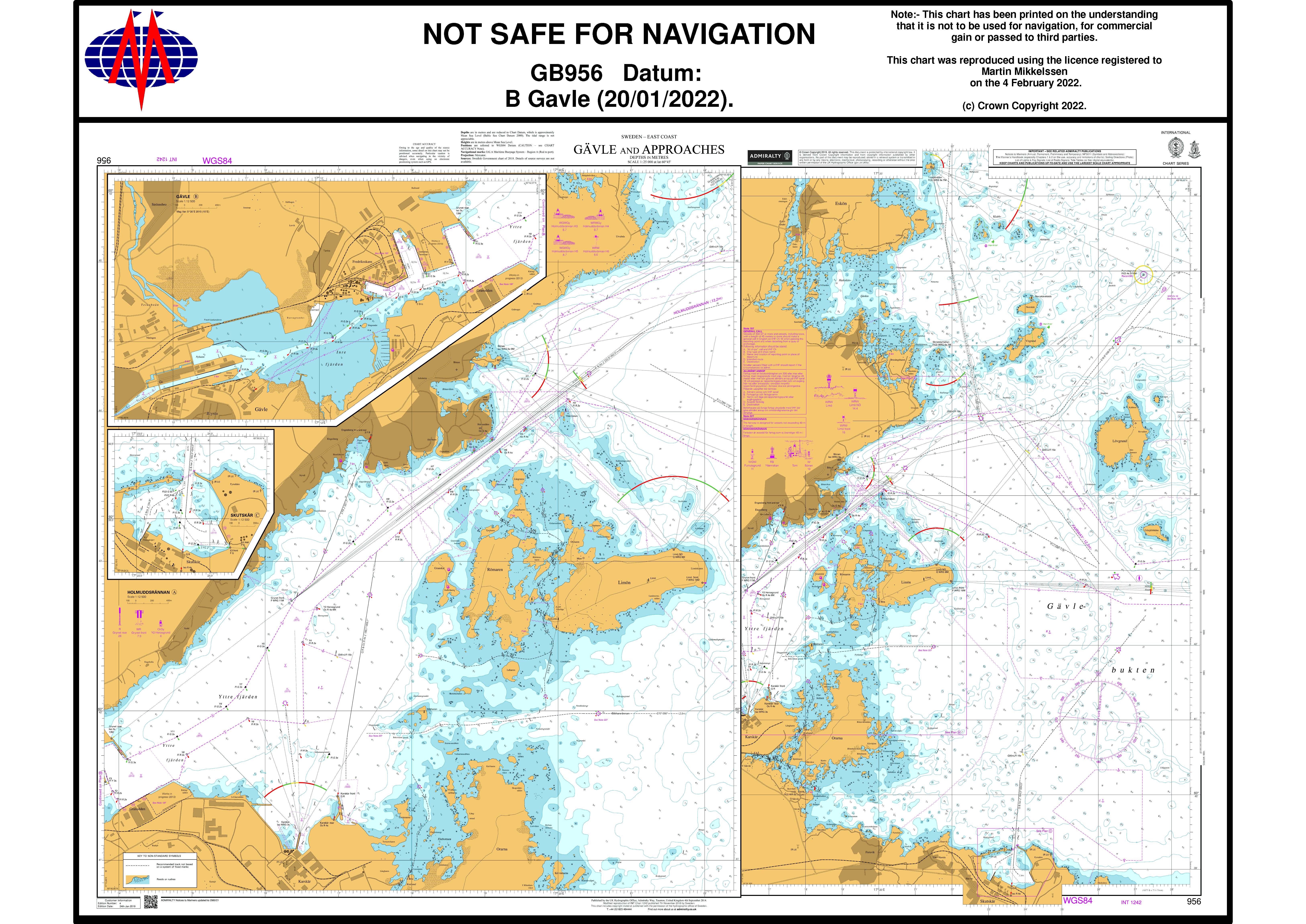 Official ADMIRALTY nautical chart distributor for the Baltic Sea